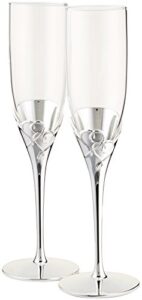 lenox true love glass flute pair clear, 1.25 lb