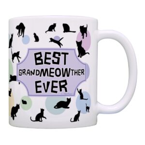 Cat Themed Gifts Best Grandmeowther Cat Cup Cat Related Gifts Cat Grandma Coffee Mug Tea Cup Multi