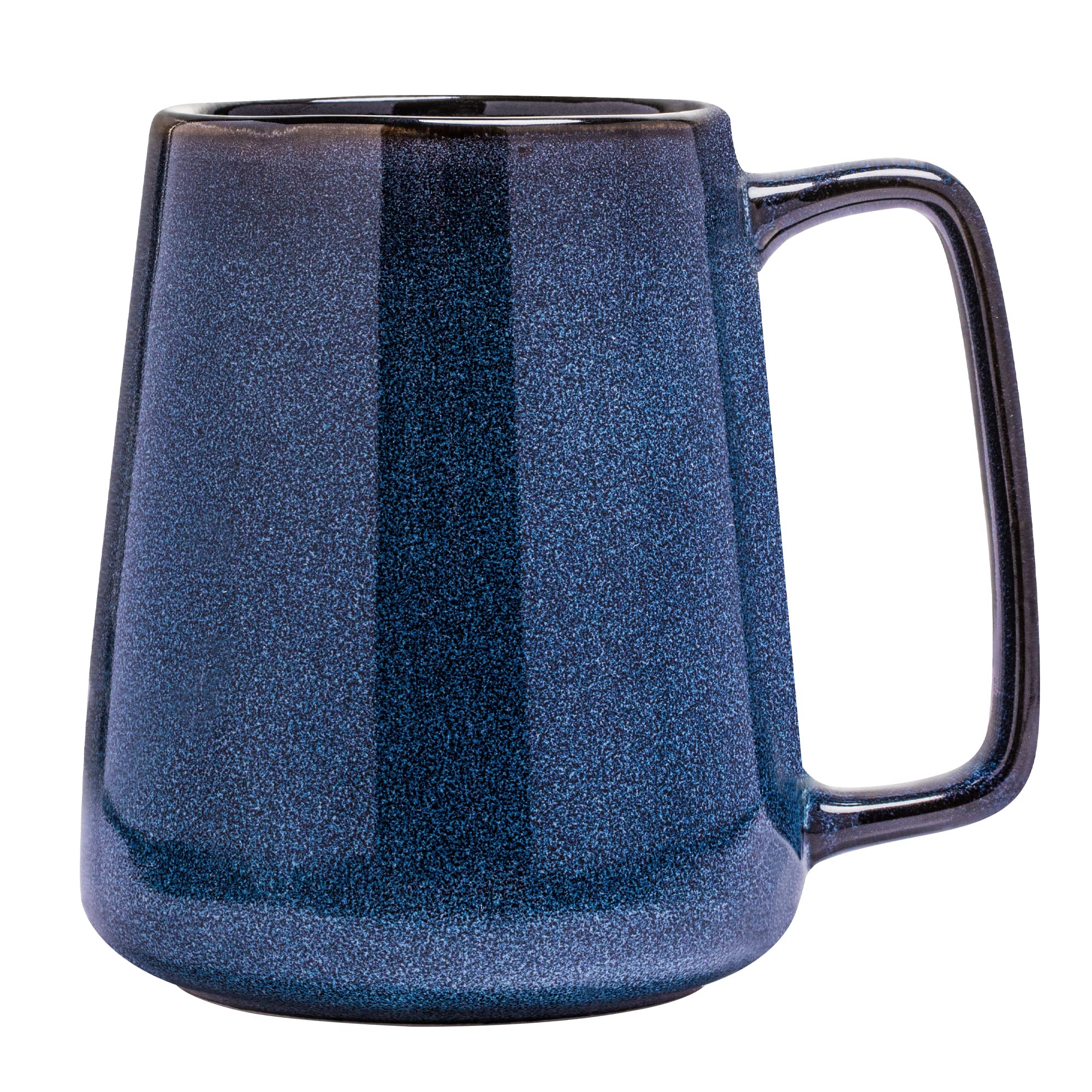 Tsreinh Extra Large Ceramic Coffee Mug,24 Oz,Oversized Tea Cup for Home and Office,With Big Handle,Dishwasher and Microwave Safe (24 Oz Blue)