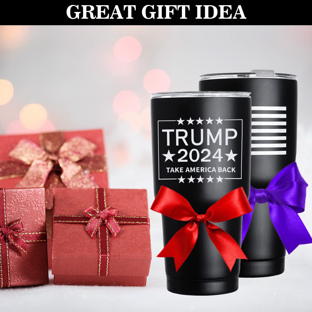 XccMe Trump 2024 Take America Back Tumbler with American Flag,30oz Stainless steel Coffe Mug,Double Wall Insulated Tumbler for Home Office Outdoor Works Ice Drinks and Hot Beverage