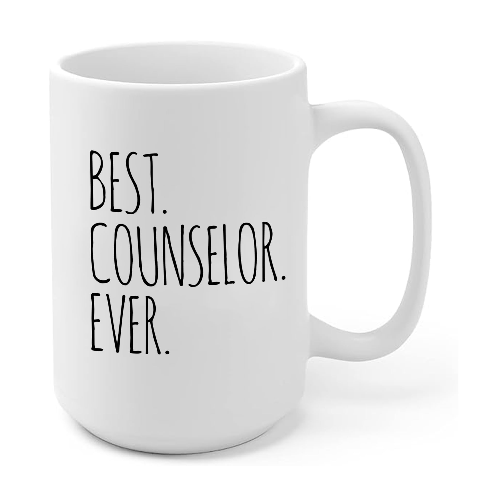 Panvola Best Counselor Ever Mental Health Therapist School Counselor Marriage Teacher Psychologist Ceramic Coffee Mug (15 oz)