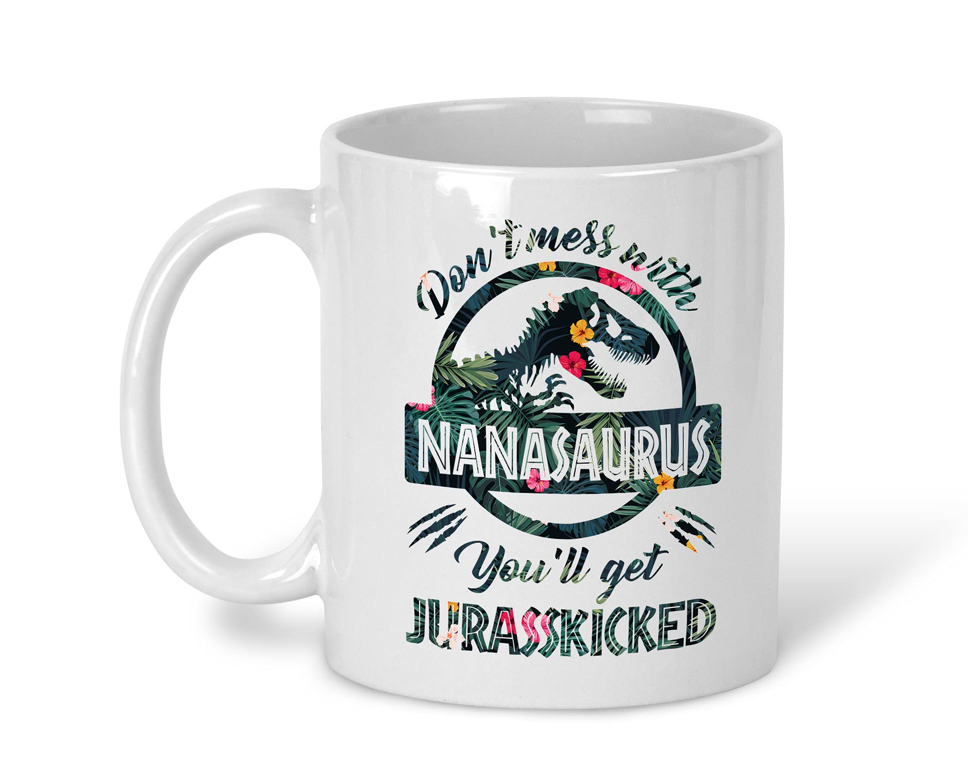 NanaSaurus Coffee Mug - Protective Nana Gift - Cute Present for Nana