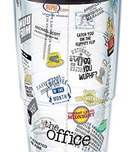 Tervis The Office Smorgasbord Made in USA Double Walled Insulated Tumbler Travel Cup Keeps Drinks Cold & Hot, 24oz, Classic