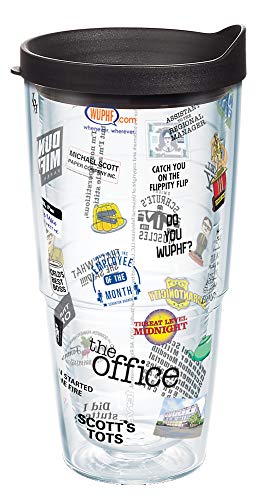 Tervis The Office Smorgasbord Made in USA Double Walled Insulated Tumbler Travel Cup Keeps Drinks Cold & Hot, 24oz, Classic