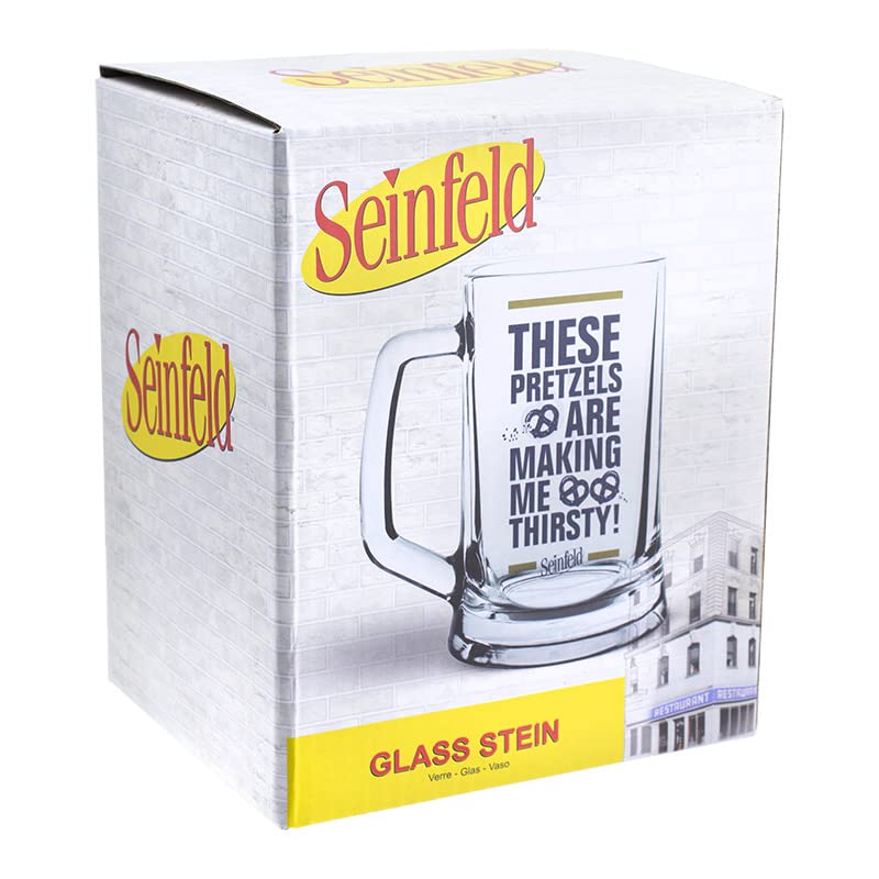 Paladone Seinfeld Beer Stein These Pretzels are Making Me Thirsty | Officially Licensed Seinfeld Merchandise