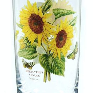 Portmeirion Botanic Garden Highball Glasses | Set of 4 Tall Drinking Glasses | Ideal for Whiskey, Juice, or Cocktails | 15 Oz Whiskey Glasses with Assorted Motifs