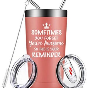 Fufendio Thank You Gifts for Coworkers - Funny Inspirational Birthday Gifts for Women, Friends Female, Best Friend, Coworker, Sister - Encouragement Gifts - Vacuum Insulated 20oz Tumbler