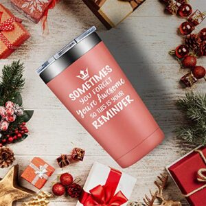 Fufendio Thank You Gifts for Coworkers - Funny Inspirational Birthday Gifts for Women, Friends Female, Best Friend, Coworker, Sister - Encouragement Gifts - Vacuum Insulated 20oz Tumbler