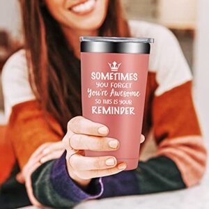 Fufendio Thank You Gifts for Coworkers - Funny Inspirational Birthday Gifts for Women, Friends Female, Best Friend, Coworker, Sister - Encouragement Gifts - Vacuum Insulated 20oz Tumbler