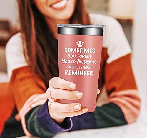 Fufendio Thank You Gifts for Coworkers - Funny Inspirational Birthday Gifts for Women, Friends Female, Best Friend, Coworker, Sister - Encouragement Gifts - Vacuum Insulated 20oz Tumbler