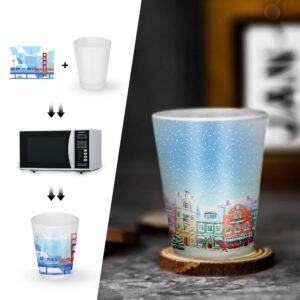 AGH Sublimation Frosted Shot Glasses 1.5 oz Set of 12 Shot Glasses Sublimation Blanks Products Personalized Shot Glasses Bulk with Heavy Base for Whiskey, Tequila, Vodka, Espresso