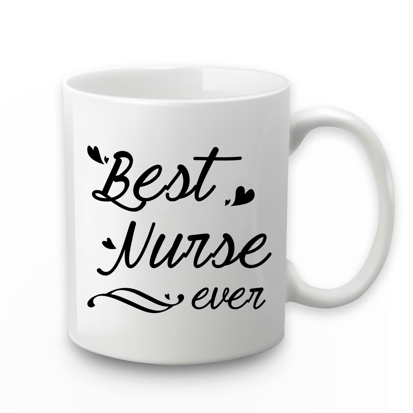 WENSSY Nurse Gifts Best Nurse Ever Mug Gifts for Nurse Graduation Gifts for Nurse Practitioner Nursing Students Nurse Friends Coworker 11 Ounce with Gift Box