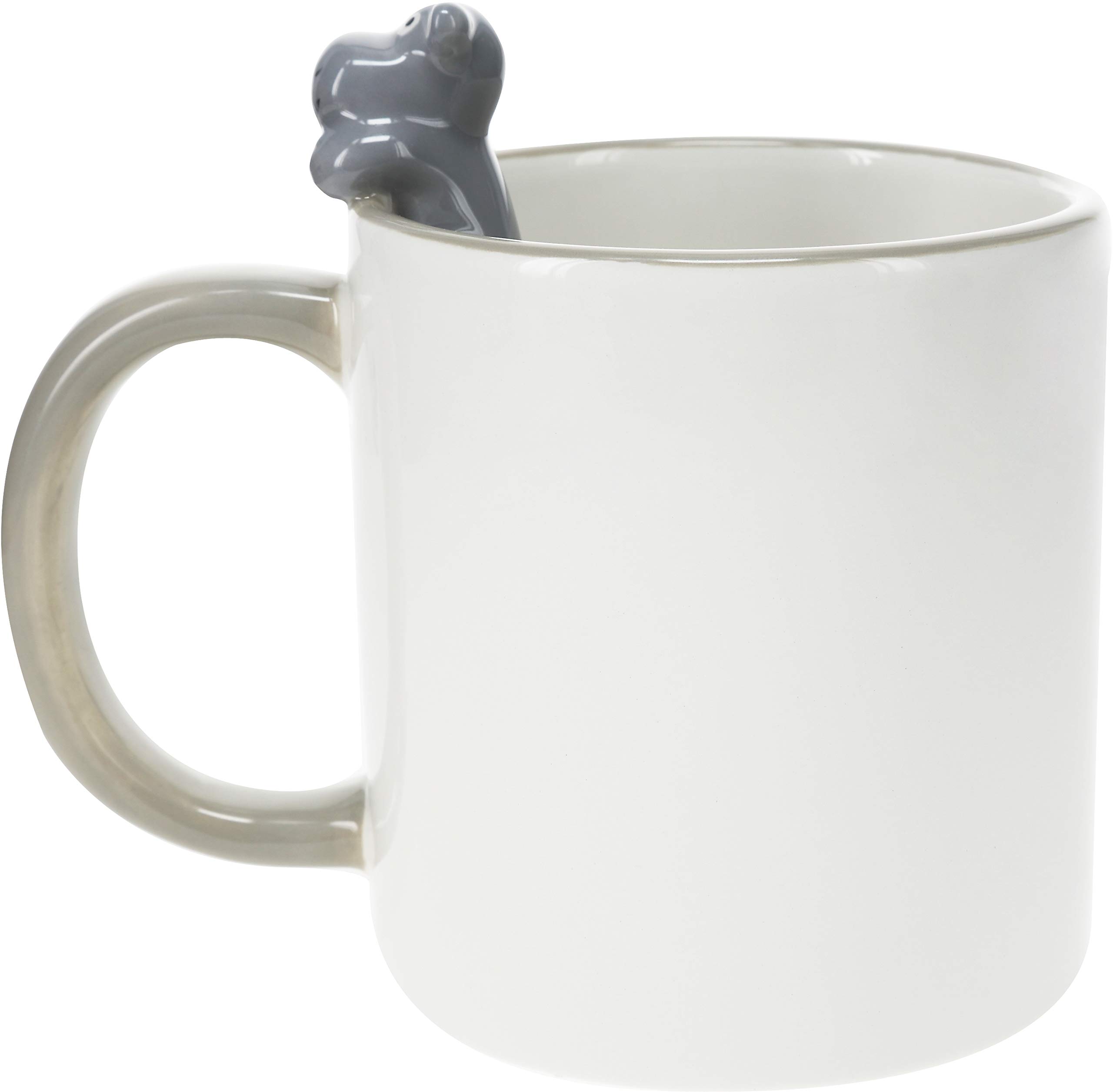 Pavilion Gift Company You're Kind Of A Big Deal-Hippo Gray 17oz Dolomite Coffee Cup Mug, 1 Count (Pack of 1)