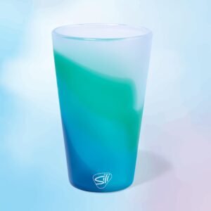 Silipint: Silicone Pint Glasses: 2 Pack -Mountain Air & Desert Sun -16oz Flexible Unbreakable Cups, Hot/Cold, Easy Grip