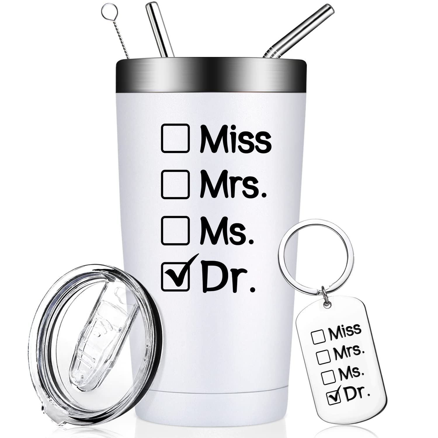 Fufandi Doctor Gifts for Women - Thank You Appreciation Doctor Gifts - Birthday Christmas Medical Graduation Gifts for Doctor, Dentists, Physician, MD, Med, Nurse, Care Worker - Tumbler Cup 20oz