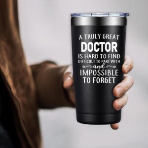 DOEARTE Doctor Gifts for Men - Doctor Appreciation Gifts - A Truly Great Doctor Is Hard to Find - Doctor Day, Graduation Gifts for Doctor, Physician, Dr - 20oz Insulated Tumbler