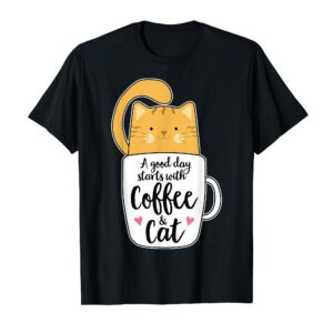 Funny Orange Cat Coffee Mug Cat Lover T-Shirt