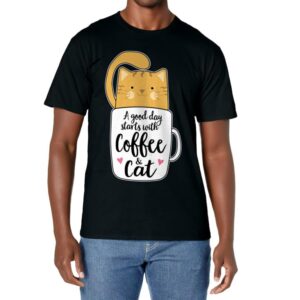 Funny Orange Cat Coffee Mug Cat Lover T-Shirt