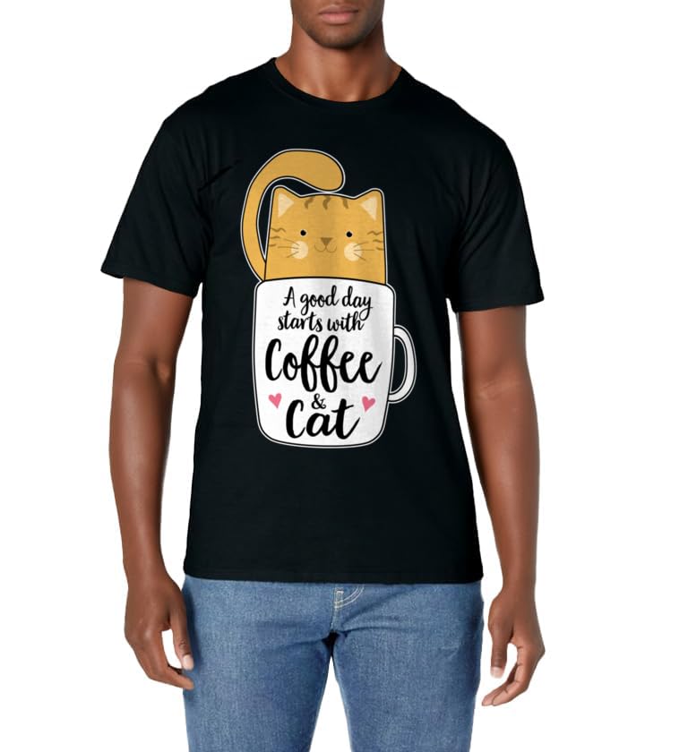 Funny Orange Cat Coffee Mug Cat Lover T-Shirt