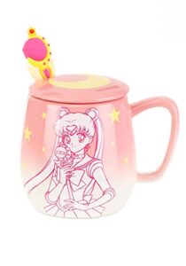 sailor moon 16oz ombre mug with molded spoon standard