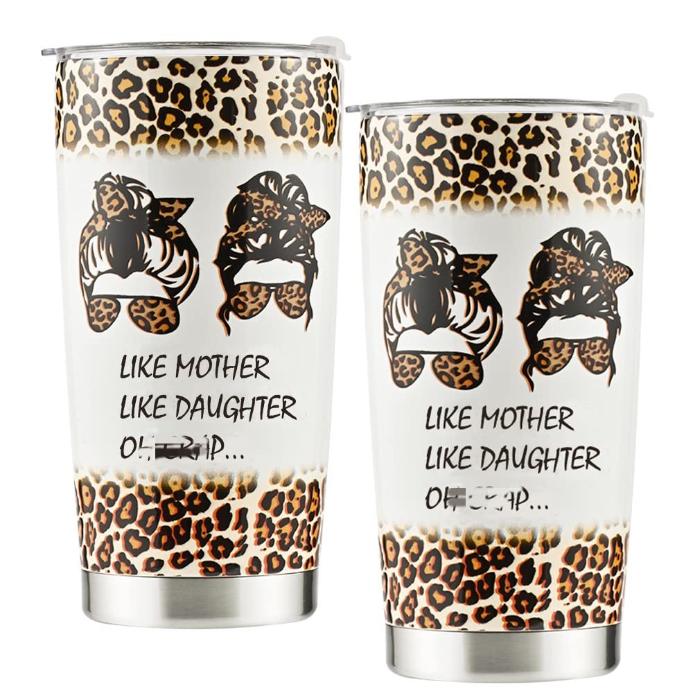 SOCOARZR Mom Gifts From Daughter,Mothers Day Gifts for Mom From Daughter,Christmas Birthday Gifts for Mom,Mom Gifts From Daughter,Like Mother Like Daughter Tumbler