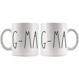 G-Ma Mug, G-Ma Mug Gifts for Christmas Coffee Cup, Birthday Gift, Mother's Day/Father's Day, Family Coffee Mug For Birthday Present For The Best G-Ma Ever Coffee Cup 11oz