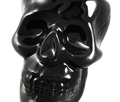 Cool Black Ceramic Skull Coffee Mug Cup Goth Evil