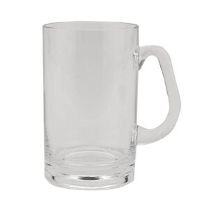 G.E.T. SW-1464-CL-EC BPA-Free Break-Resistant Plastic Handled Beer Mugs, 20 Ounce, Clear (Set of 4)