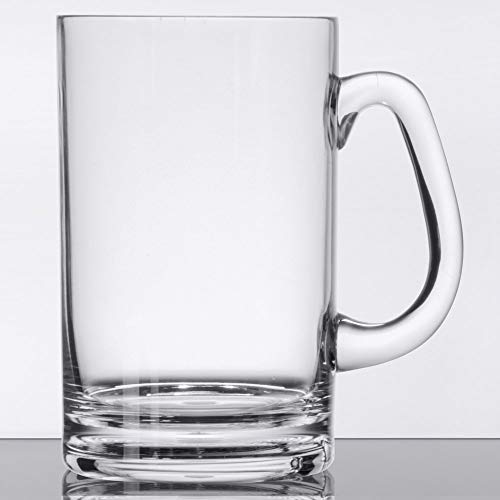 G.E.T. SW-1464-CL-EC BPA-Free Break-Resistant Plastic Handled Beer Mugs, 20 Ounce, Clear (Set of 4)