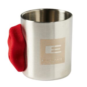 escape climbing crimp mug | insulated stainless steel rock climbing mug | 9 oz capacity | real rock climbing hold grip |