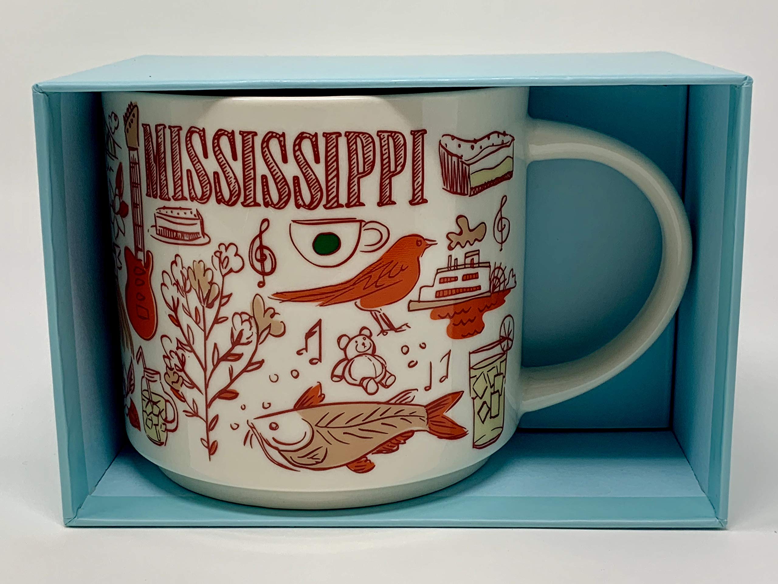 Starbucks MISSISSIPPI BEEN THERE SERIES ACROSS THE GLOBE COLLECTION Ceramic Coffee Mug