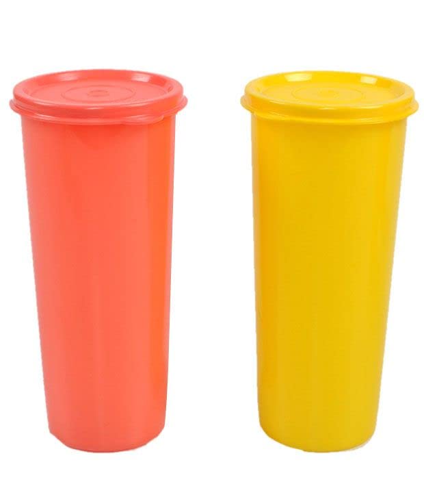 Tupperware 16 oz Tumbler Set of 4 in Tropical Water