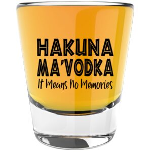 litgifts funny vodka glass - cute shot glasses for women or men - vodka glasses for men or women - unique vodka gifts for vodka lovers - funny shot glasses for adults - 1.75 ounce shot glass