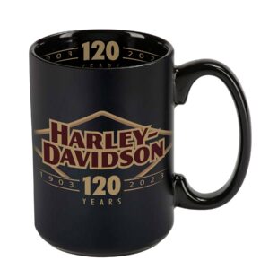 harley-davidson 120th anniversary logo ceramic coffee mug 15 oz. limited edition