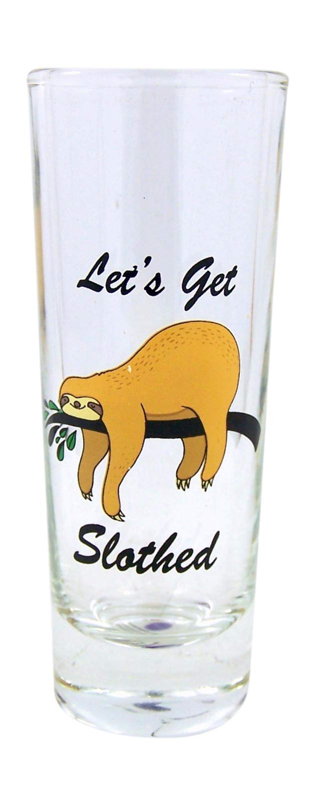 Let's Get Slothed Assorted Sloth Shot Glass Gift Set, Set of 4, 2 Ounces