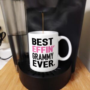 ThisWear Grammy Gifts Grandma Best Effin Grammy Ever Grandma Gift 11oz Ceramic Coffee Mug Grammy