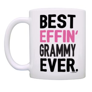 ThisWear Grammy Gifts Grandma Best Effin Grammy Ever Grandma Gift 11oz Ceramic Coffee Mug Grammy