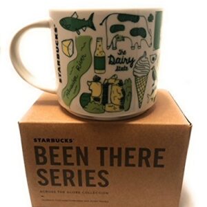 Starbucks WISCONSIN Been There Series Across the Globe Collection Coffee Mug 14 Ounce