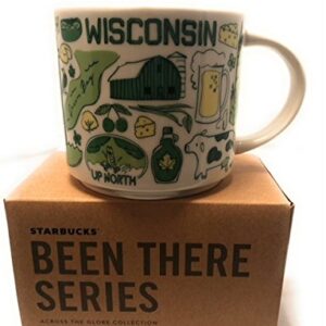 Starbucks WISCONSIN Been There Series Across the Globe Collection Coffee Mug 14 Ounce