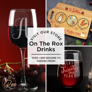 On The Rox Drinks Wine Gifts for Mom - 17Oz “Girl Mama” Engraved Stemless Wine Glass - Girl Mom Cup - Birthday, Mother’s Day Gifts for Mama - New Mom Gifts for Women