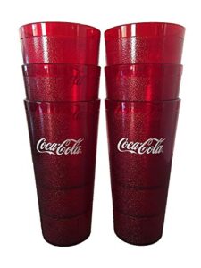 supply depot coca cola restaurant red plastic tumblers 16oz carlisle, pack of 6