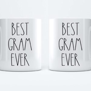 Best Gram Ever Coffee Mug - Gifts for Christmas - Gram Birthday Gifts Coffee Mug - Father's Day/Mother's Day - Family Coffee Mug For Birthday Present For The Best Gram Ever Mug 11oz