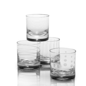 Mikasa Cheers Martini Glass Set of 4 and Double Old Fashioned Glass Set of 4