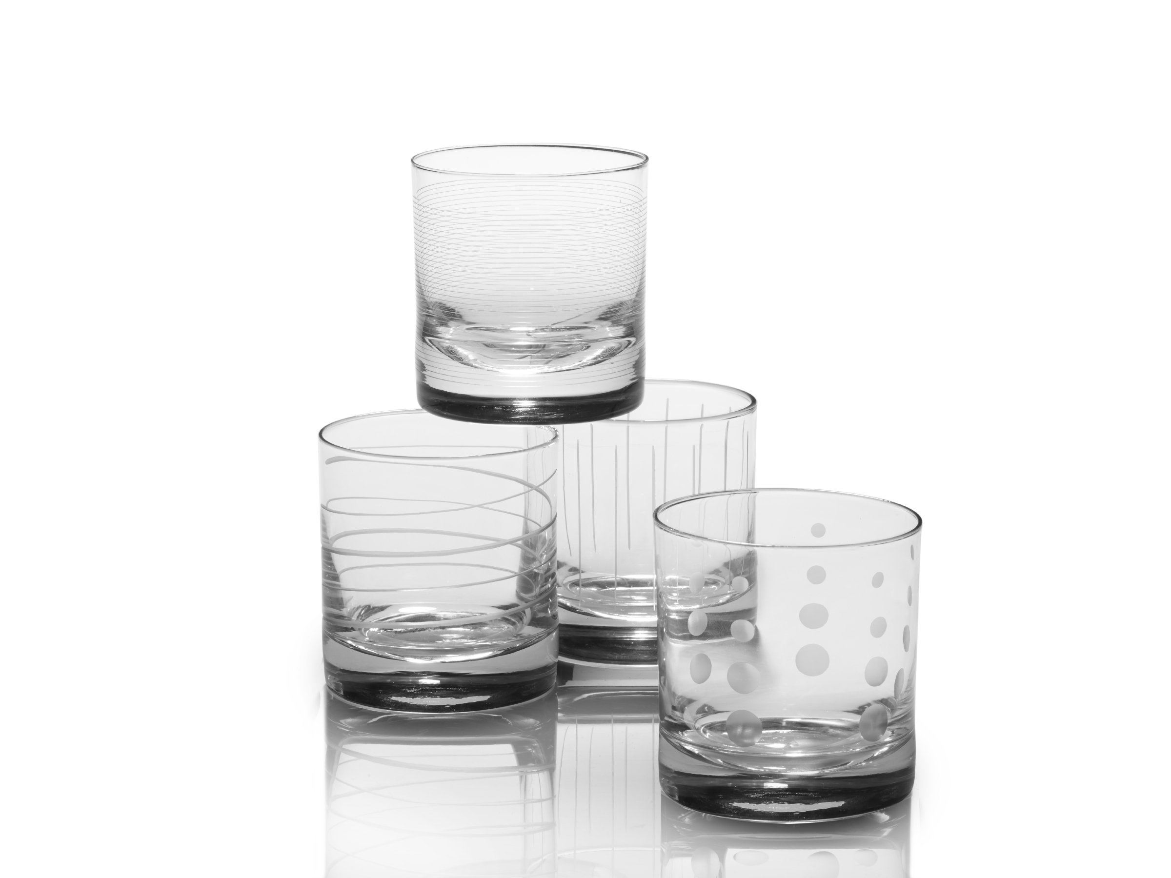 Mikasa Cheers Martini Glass Set of 4 and Double Old Fashioned Glass Set of 4