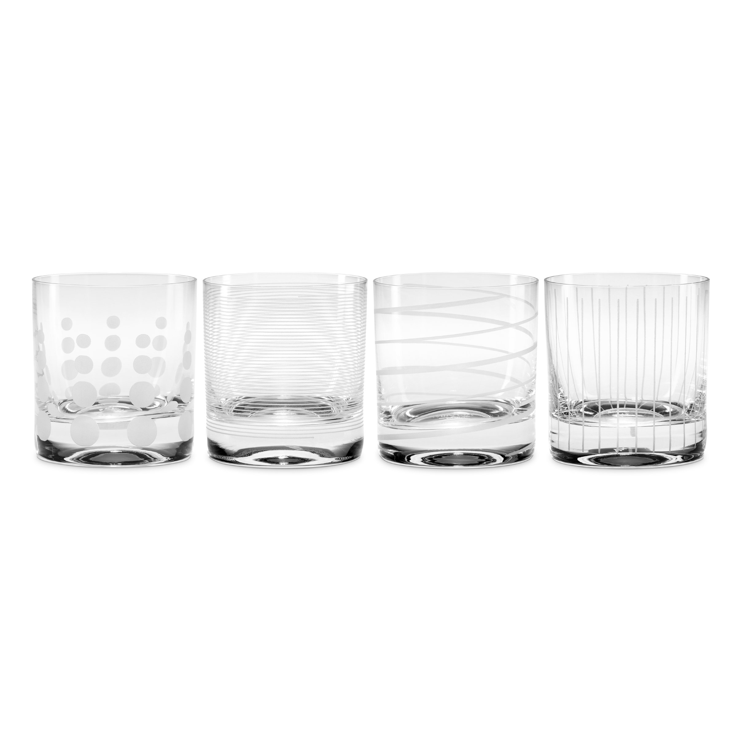 Mikasa Cheers Martini Glass Set of 4 and Double Old Fashioned Glass Set of 4