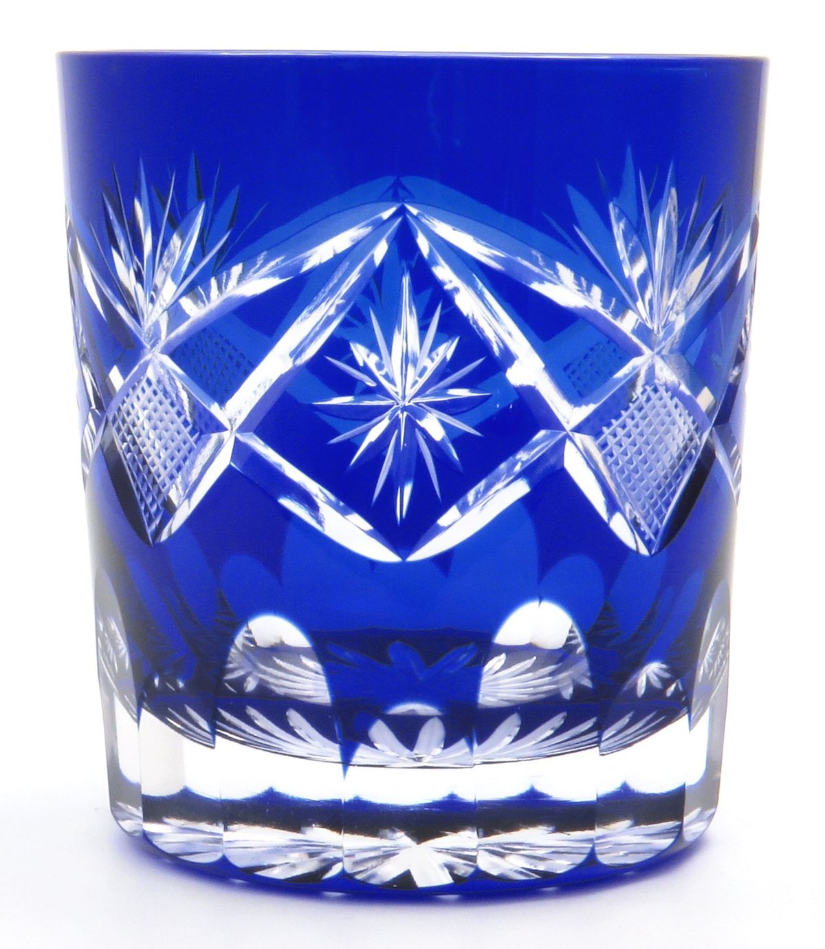 Sumida Edo Kirikokan TO-402 Edo Kiriko Old Glass Bright Fish (Indigo)