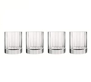 luigi bormioli bach 11.25 oz. double old fashion glasses, set of 4, clear