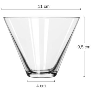 Libbey 13-1/2-Ounce Stemless Martini, Box of 12