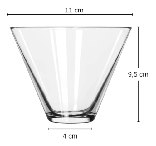 Libbey 13-1/2-Ounce Stemless Martini, Box of 12