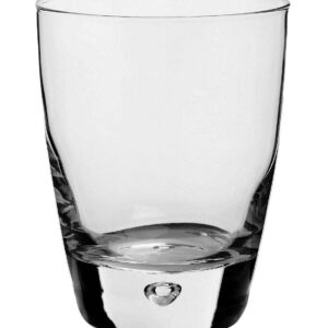 Bormioli Rocco Luna Set Of 4 Double Old Fashioned Glasses, 11.5 Oz. Clear Crystal Glassware, Dishwasher Safe, Made In Italy